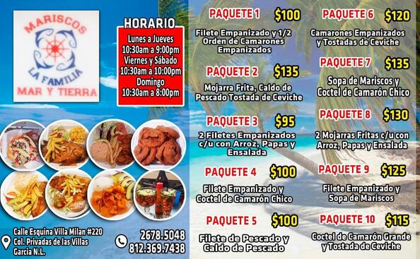 Mariscos Mar y Tierra La Familia restaurant, García - Restaurant reviews