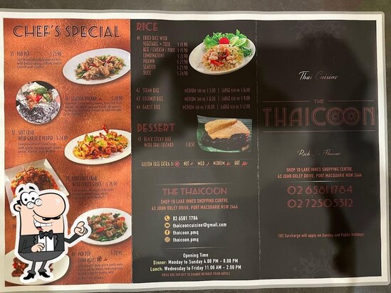 Thaicoon Restaurant, Port Macquarie - Restaurant menu, prices and reviews