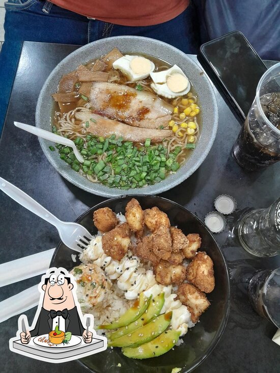 Menu at Masha Ramen restaurant, Guadalajara