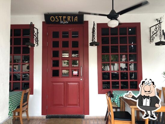 Menu at Osteria Bigolo restaurant, Santo Domingo
