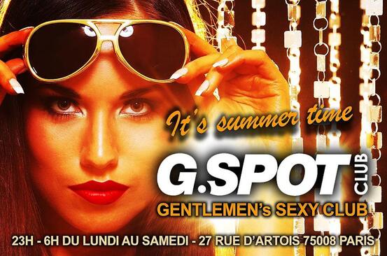 Menu at G-SPOT CLUB PARIS, Paris