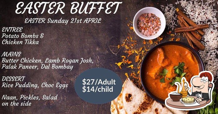Menu at The Curry Hut restaurant, Wattle Grove