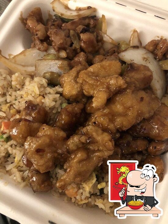 Menu at Panda Express fast food, Bethesda, Wisconsin Ave Building 82
