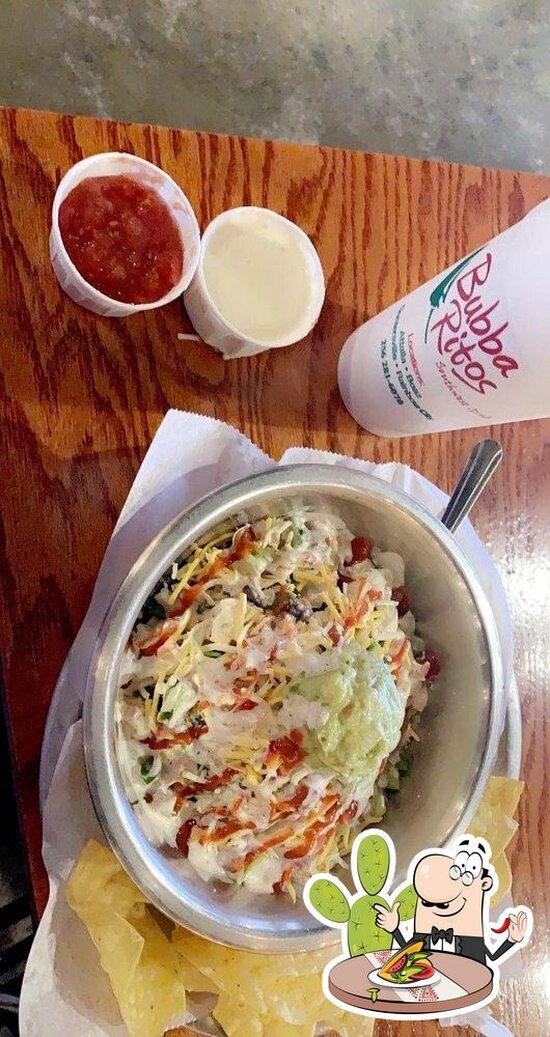 Menu at Bubba Ritos restaurant, Boaz, US-431