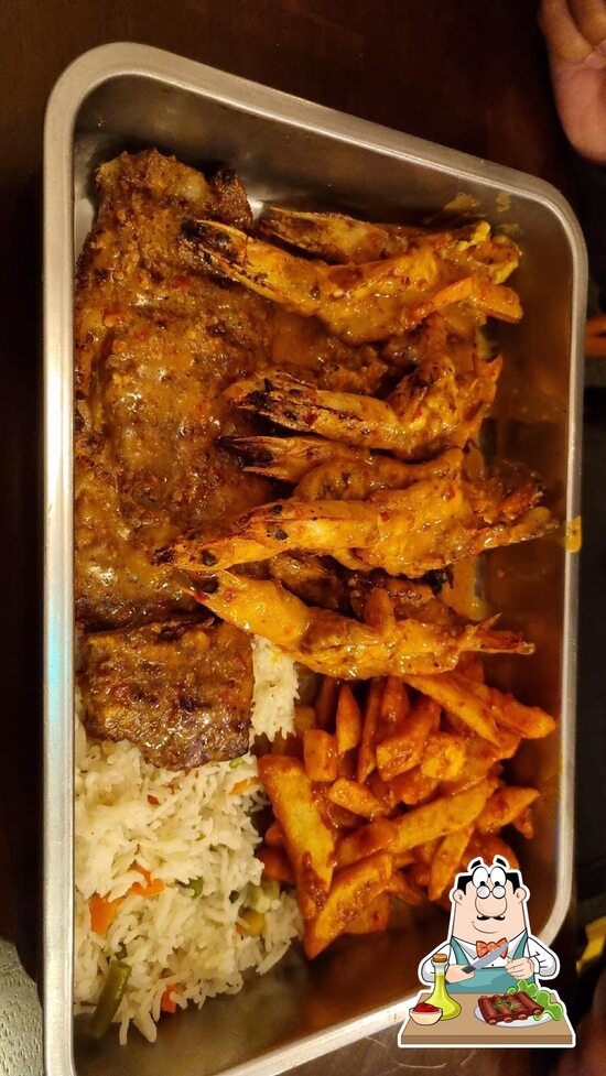 Menu at Ozzy's Flames restaurant, Leicester