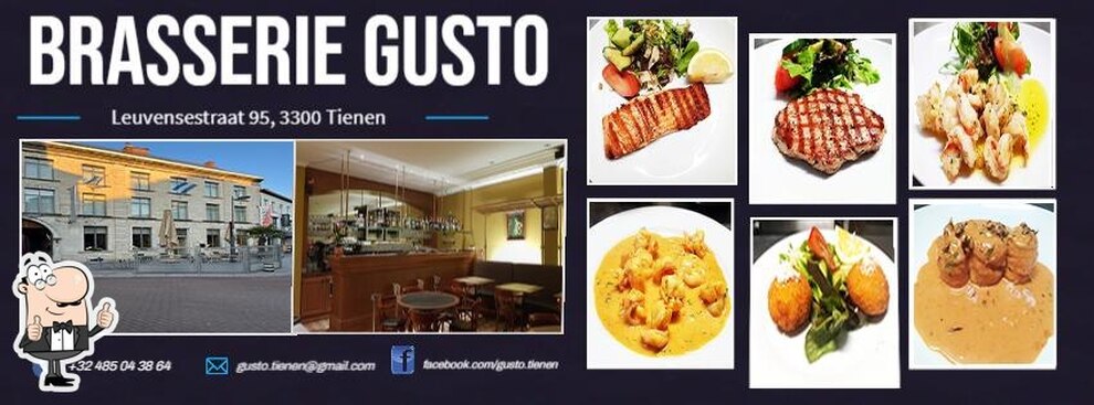 Menu at Gusto, Tienen