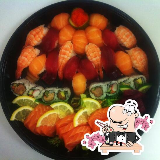 Menu at Moon's Sushi restaurant, Nowra