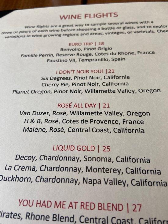 Menu at Indulge Bistro & Wine Bar, Centennial