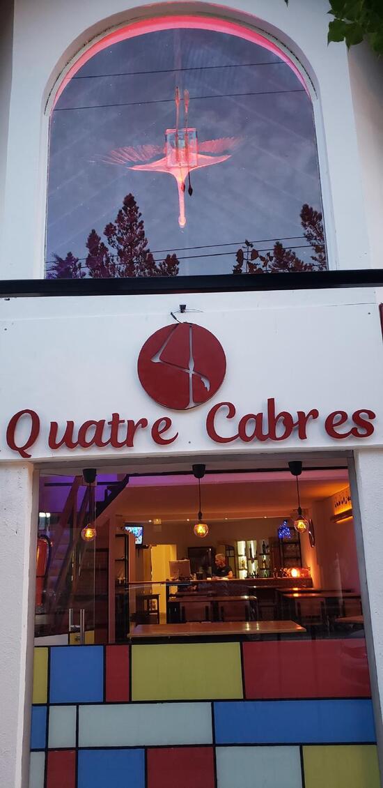 Menu at Quatre Cabres restaurant, El Calafate