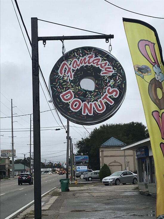 Menu at Fantasy Donuts cafe, Biloxi, Pass Rd