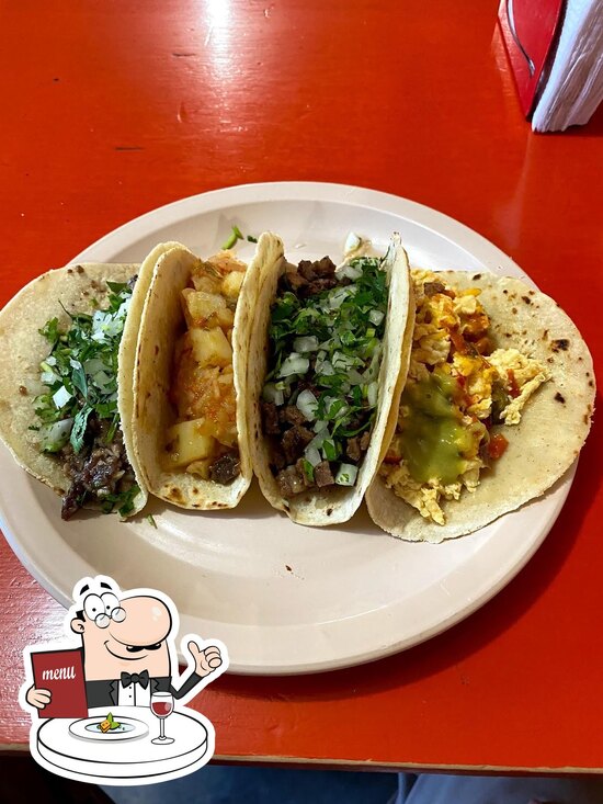 Menu at Taqueria La Vaca Flaca restaurant, Gustavo Díaz Ordaz
