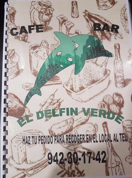 Menu at Delfin verde restaurant, Santander