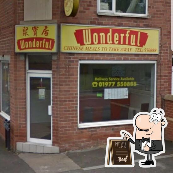 Menu at Wonderful Chinese Takeaway restaurant, Castleford