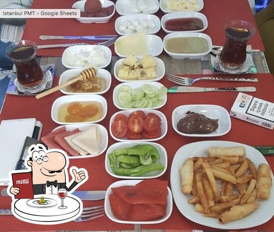 Menu at My Ross Cafe, Istanbul