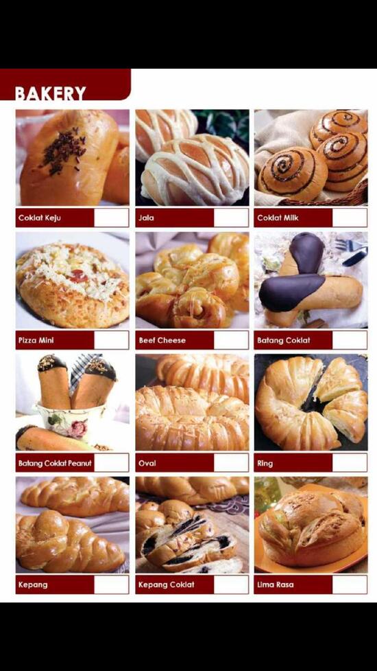Menu at Laxmi Bakery Official, Sembayat