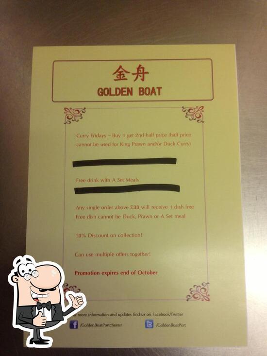 Golden Boat (Portchester), Fareham - Restaurant menu, prices and reviews
