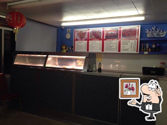 Menu at Lee Tim fish bar, Swindon
