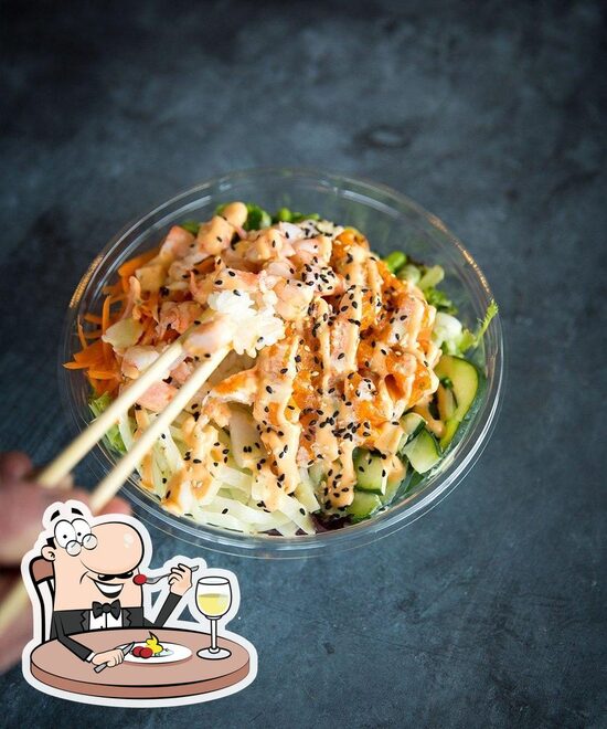Menu at Poke Bros. restaurant, West Chester