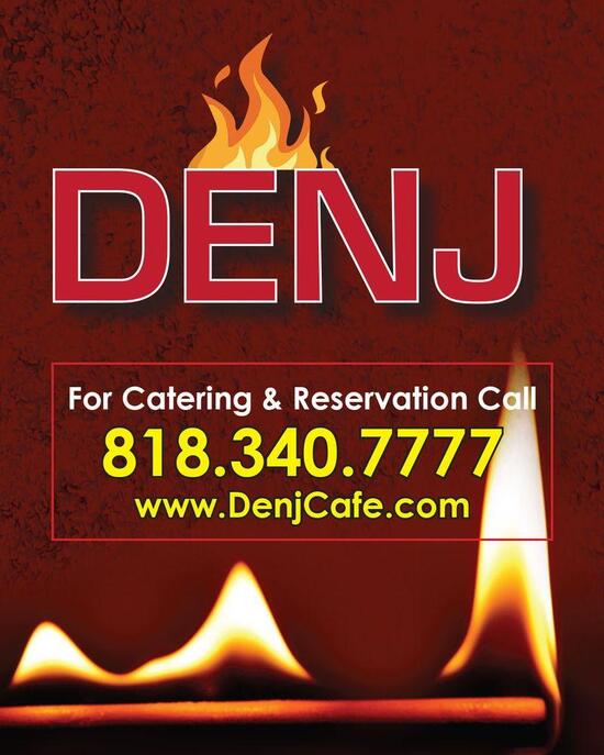Menu at Denj Restaurant, Los Angeles, Ventura Blvd