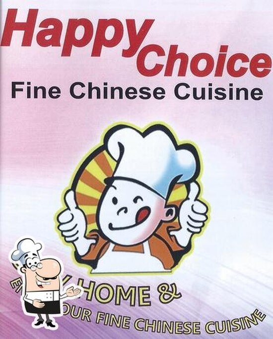 Menu at Happy Choice, Belfast