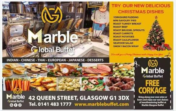 Marble Global Buffet in Glasgow - Restaurant menu and reviews
