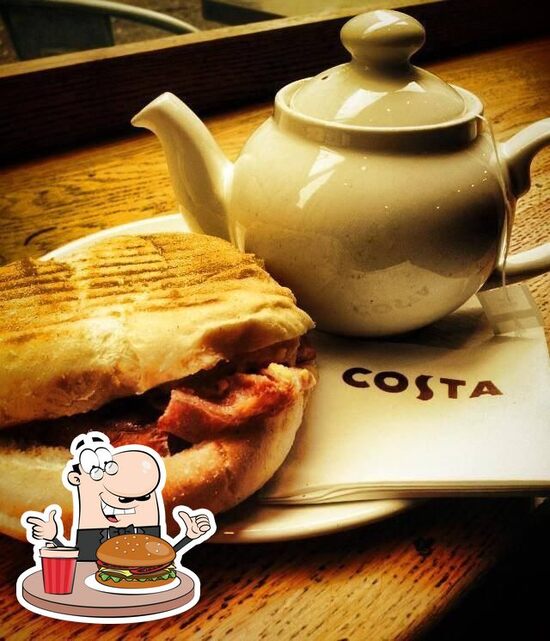 Menu at Costa Coffee cafe, Edinburgh, 1 Hanover St