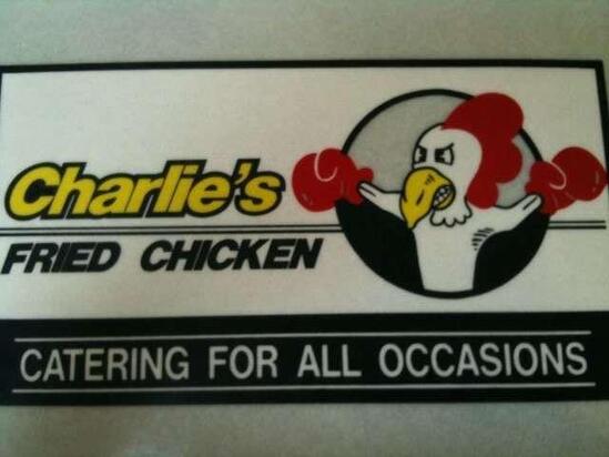 Menu at Charlie's Fried Chicken restaurant, Muskogee