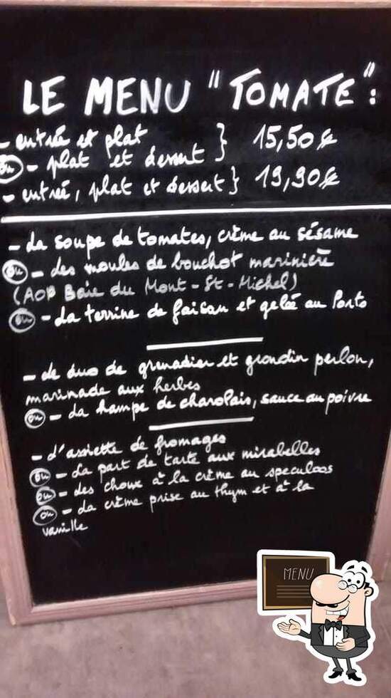 Menu au Resto Tomate et Chocolat restaurant, Nevers, 1 Bis Avenue ...