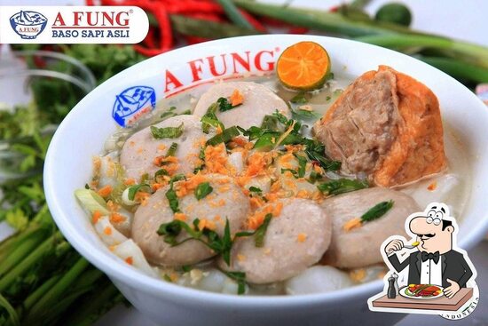 Menu at A FUNG BASO SAPI ASLI karawaci restaurant, Tangerang, Supermal ...
