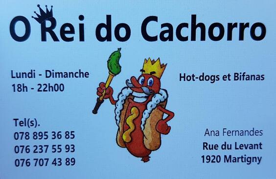 Menu at Le Roi du Chien-Chaud, Martigny