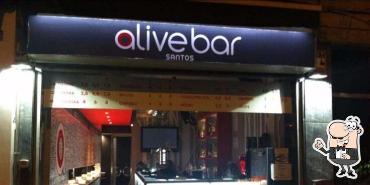 Menu at Alive Bar, Lisbon