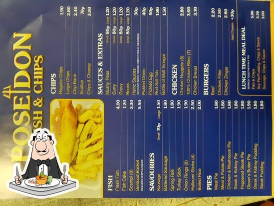 Poseidon., Leyland - Restaurant menu, prices and reviews