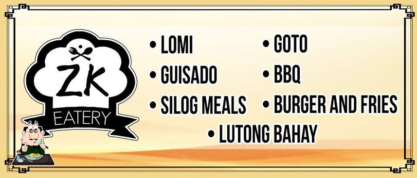 Menu at ZK Eatery and Lomi House restaurant, Cuenca