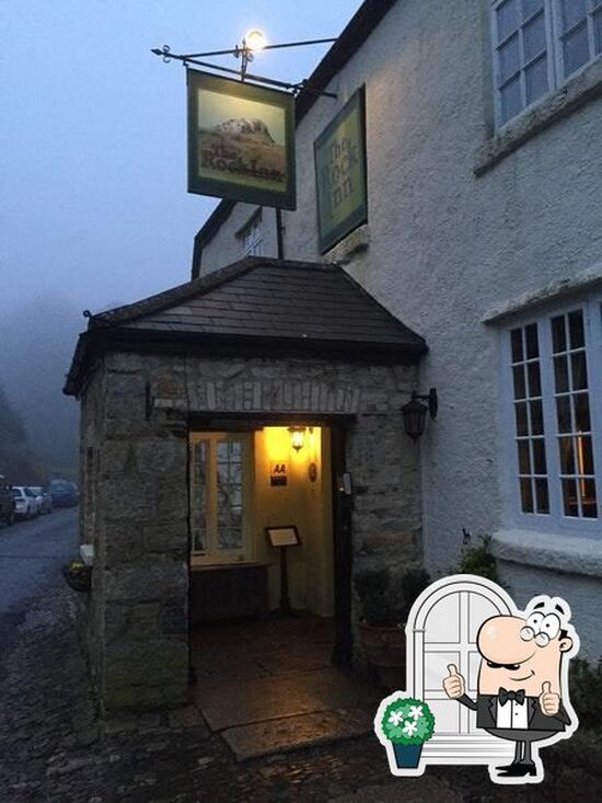 Menu at The Rock Inn cafe, Ilsington, Haytor Vale Dartmoor National Park