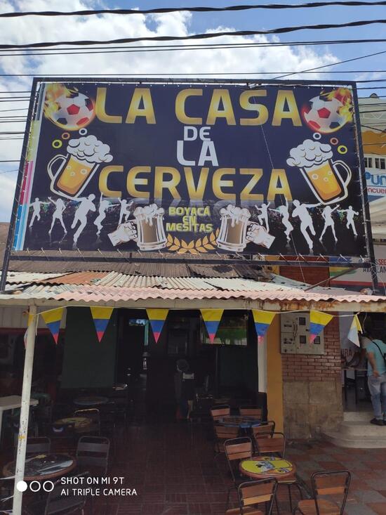 Carta del pub y bar La Casa del la Cerveza, Mesitas del Colegio