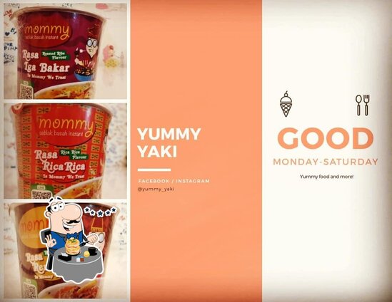 Menu at Yummy Yaki cafe, Bantul