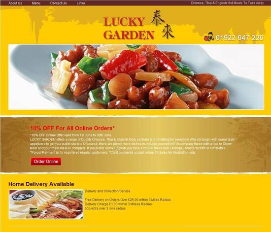 Lucky Garden, Walsall - Restaurant menu, prices and reviews