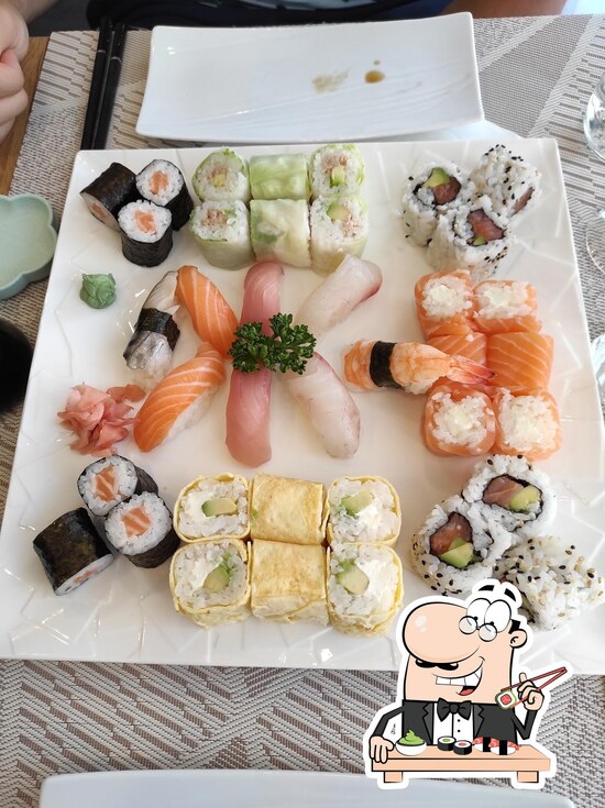 Menu at Yoyogi Sushi restaurant, Troyes