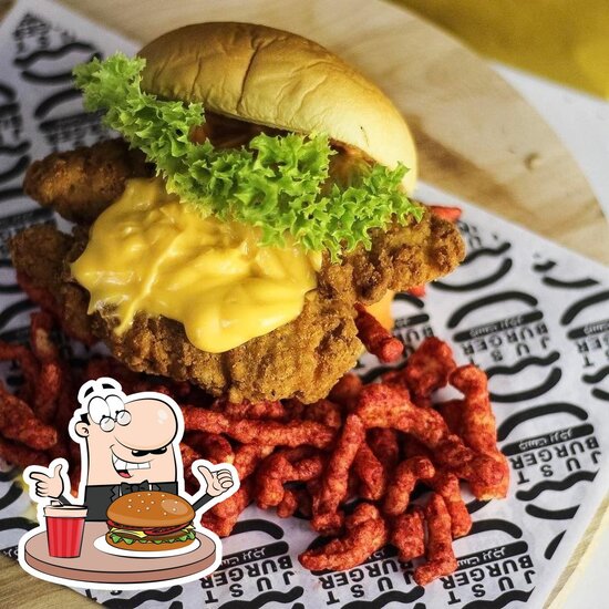 Menu at Just Burger restaurant, Abu Dhabi, Khalifa City Market