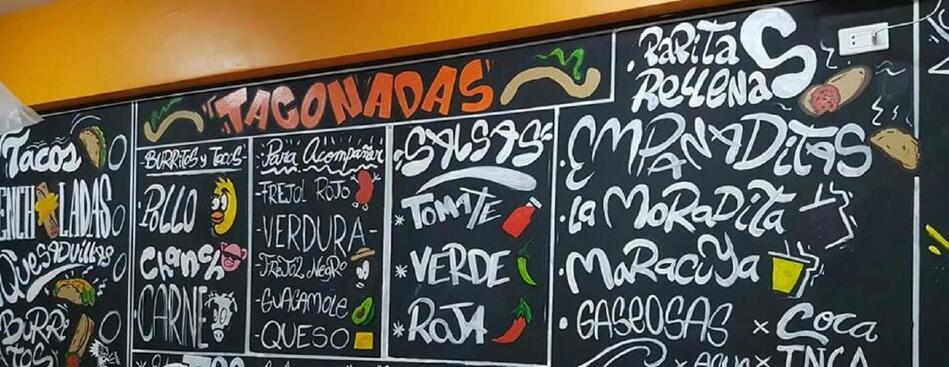 Menu at Taconadas restaurant, La Molina