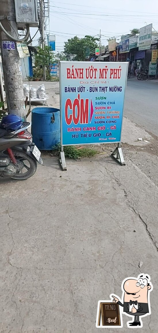 Menu at Quán Ăn Mỹ Phú restaurant, Ho Chi Minh City