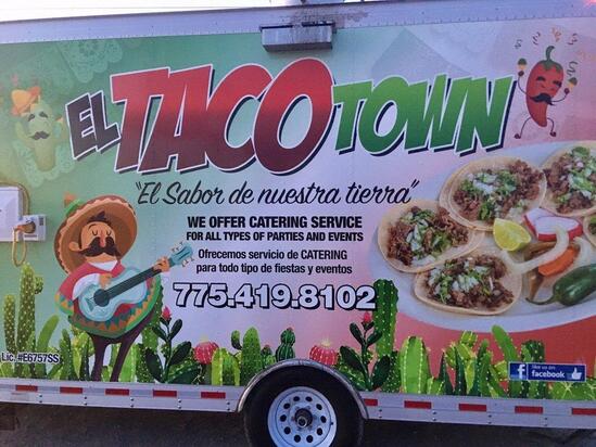 Menu at El Taco town, Pahrump
