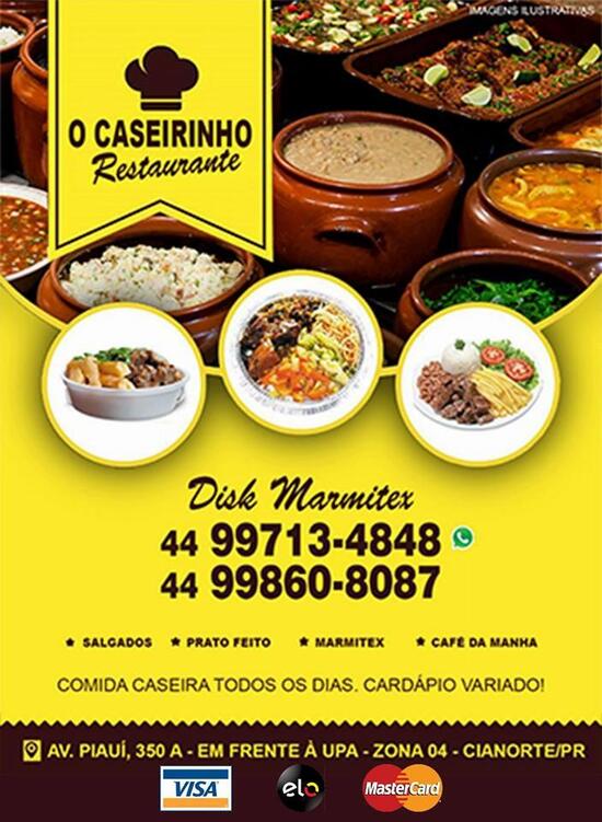 Menu em O Caseirinho - Restaurante e Marmitex, Cianorte