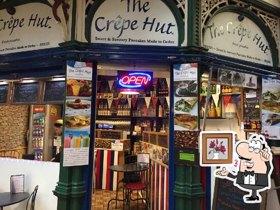 Menu at The Crepe Hut cafe, Leeds