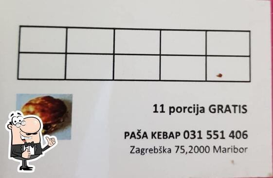 Menu at Grill & Kebap Paša - okrepčevalnica, Shaban Shabani, s.p ...