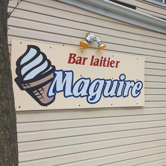 Carta de Bar Laitier Maguire, Quebec