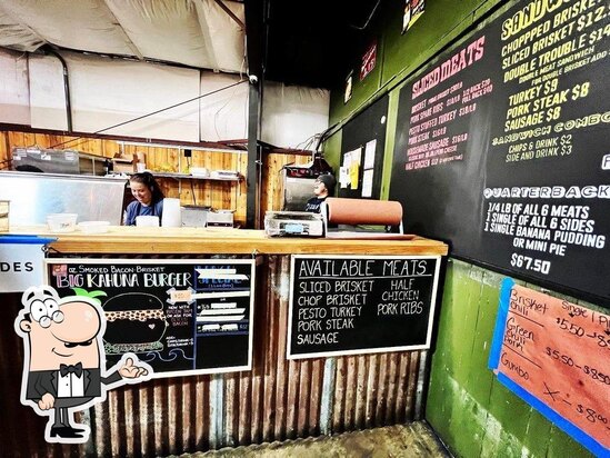 Menu at Helberg Barbecue, Waco, Hwy 6