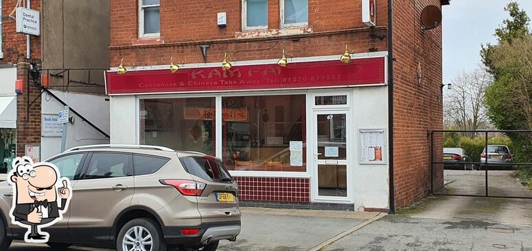 Menu at Kamfai fast food, Alsager
