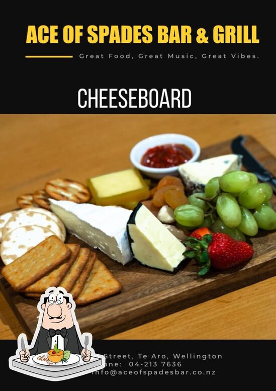 Menu at Ace of Spades pub & bar, Wellington