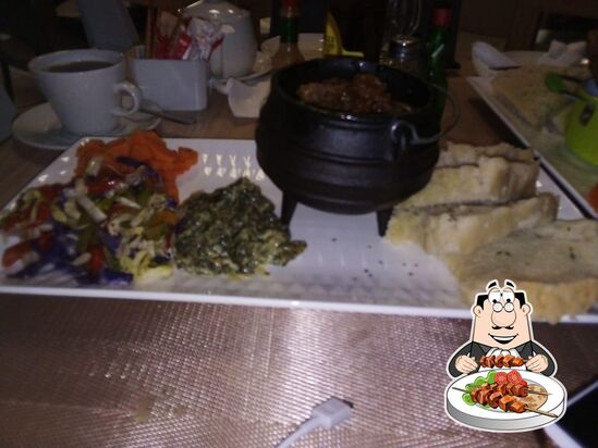Menu at Embizeni African Dish restaurant, East London